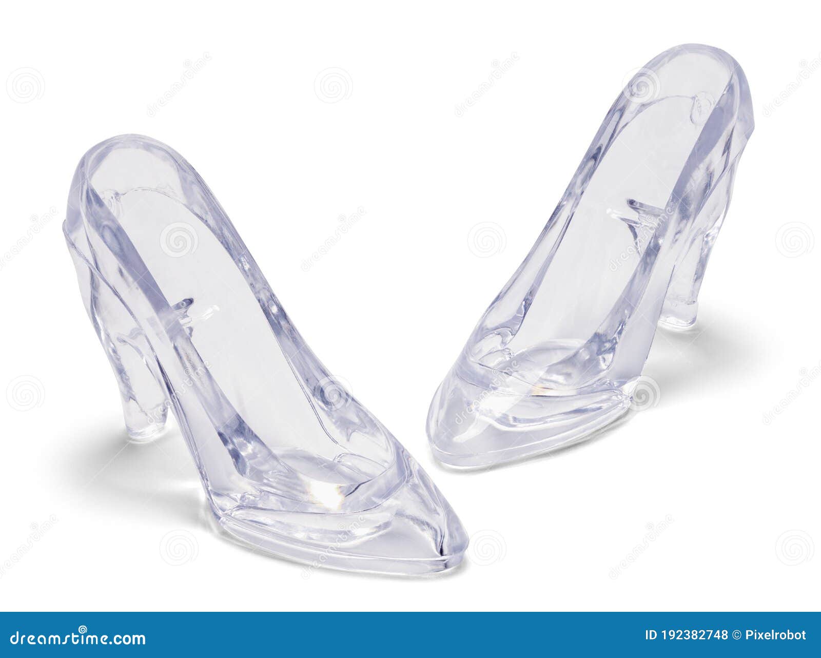 Pair of Glass Slippers stock photo. Image of fairy, heels - 192382748
