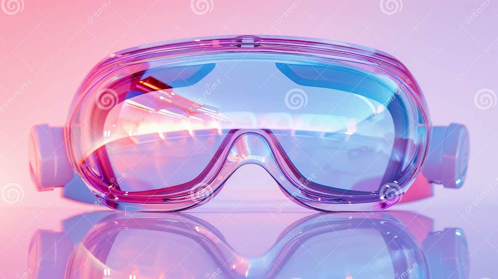 A Pair of Goggles with a Reflective Surface on Top, AI Stock Image ...