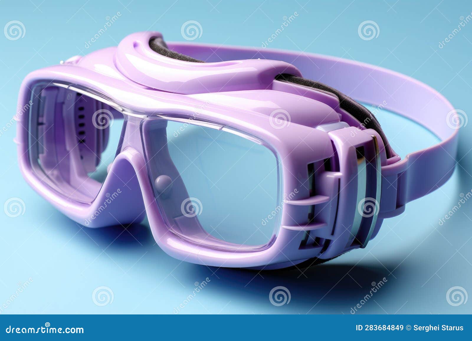 A Pair of Goggles Sitting on Top of a Blue Surface. Generative AI Image ...