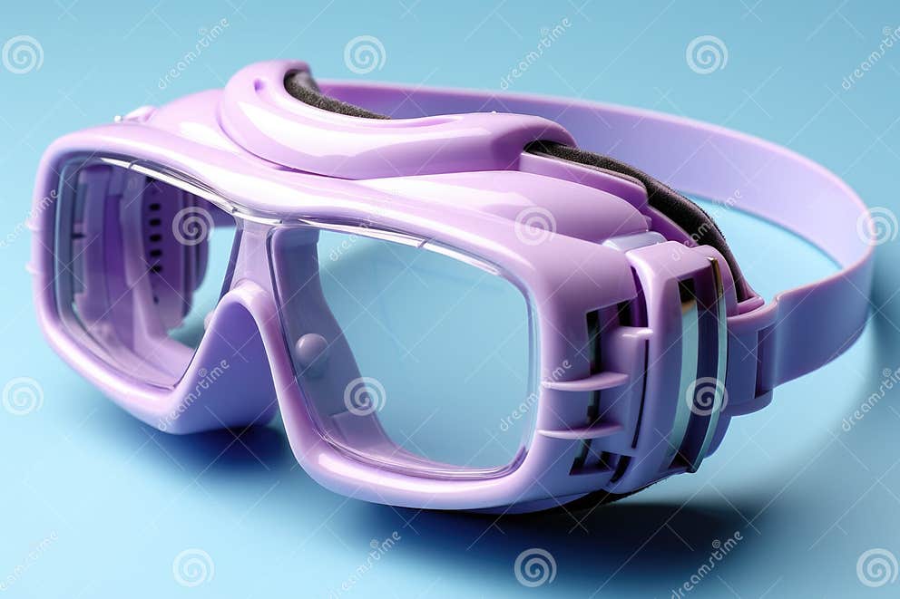 A Pair of Goggles Sitting on Top of a Blue Surface. Generative AI Image ...