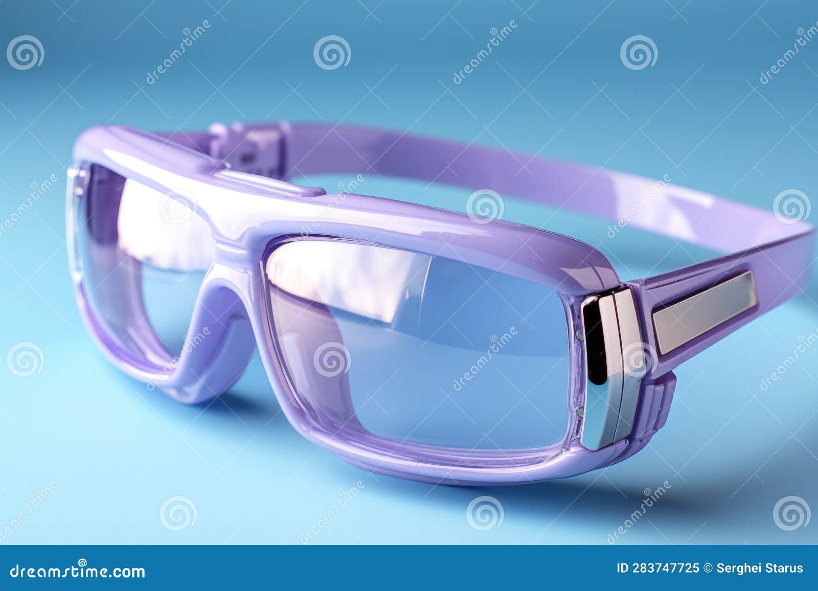 A Pair of Goggles Sitting on Top of a Blue Surface. Generative AI Image ...
