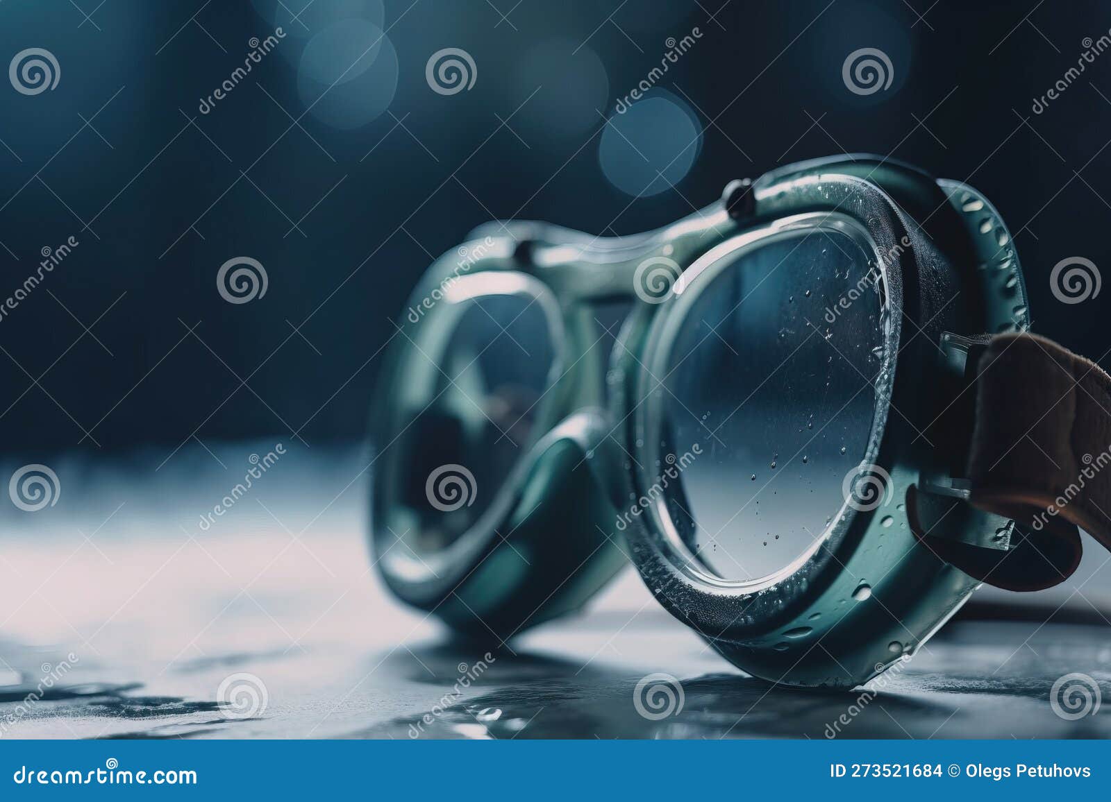 A Pair of Goggles Sitting on Top of a Table Stock Illustration ...