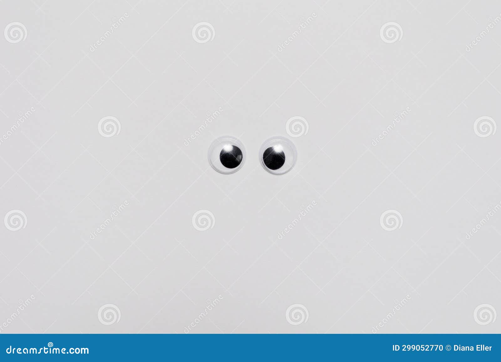 Pair of Googly Eyes on a White Background Stock Photo - Image of ...