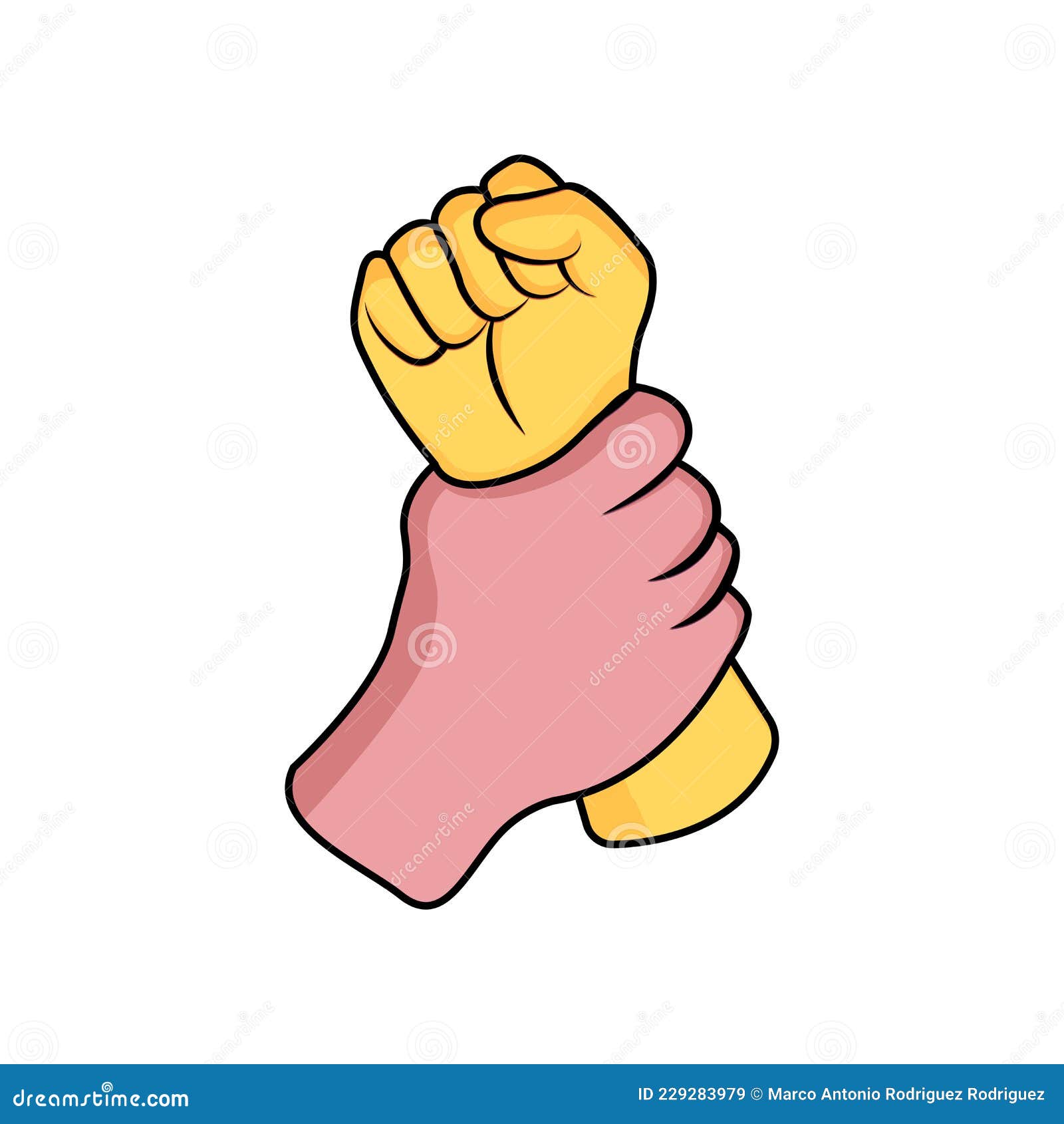 Pair of Hands Doing Sign Language Stock Vector - Illustration of ...
