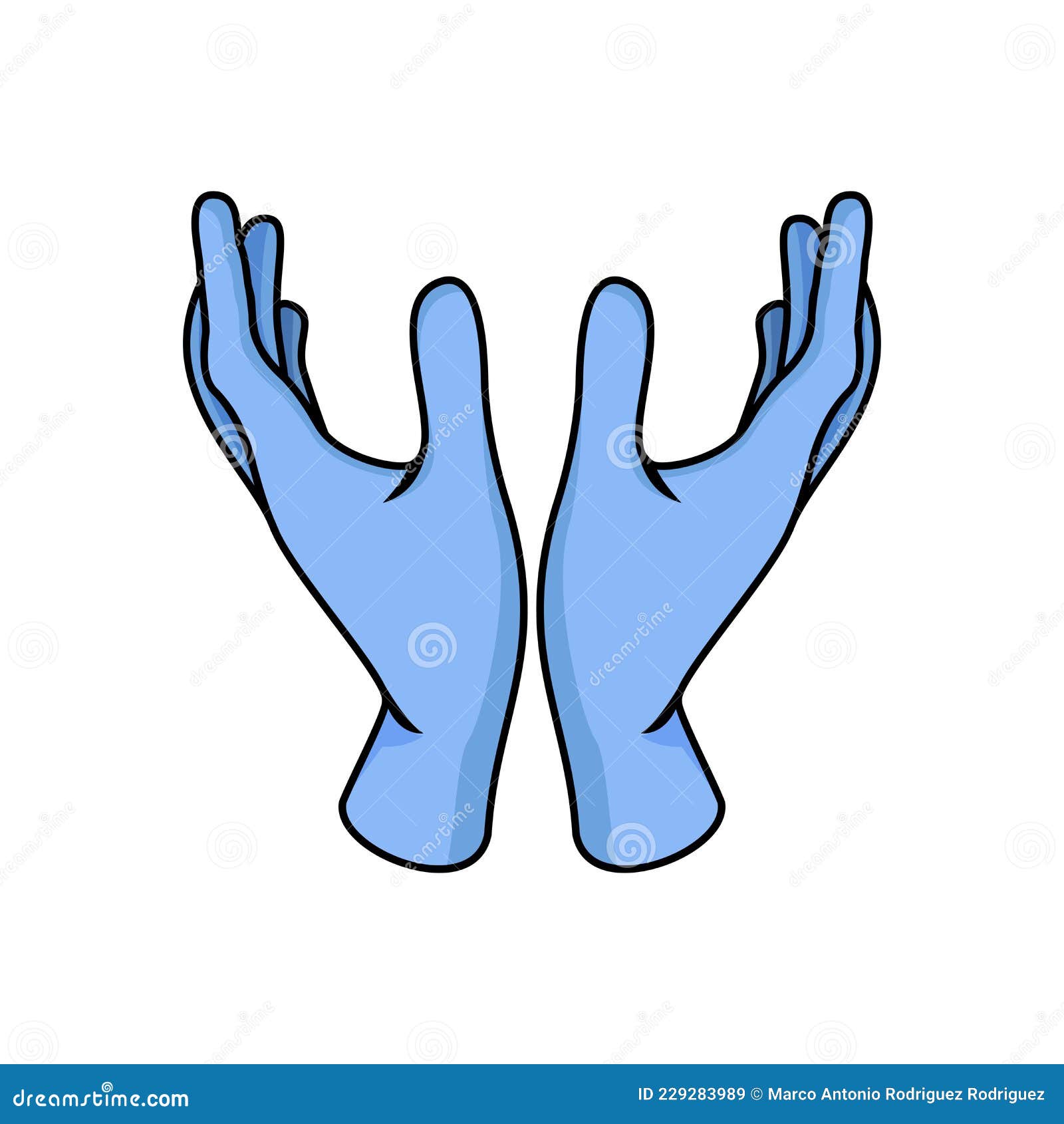 Pair of Hands Doing Sign Language Stock Vector - Illustration of learn ...
