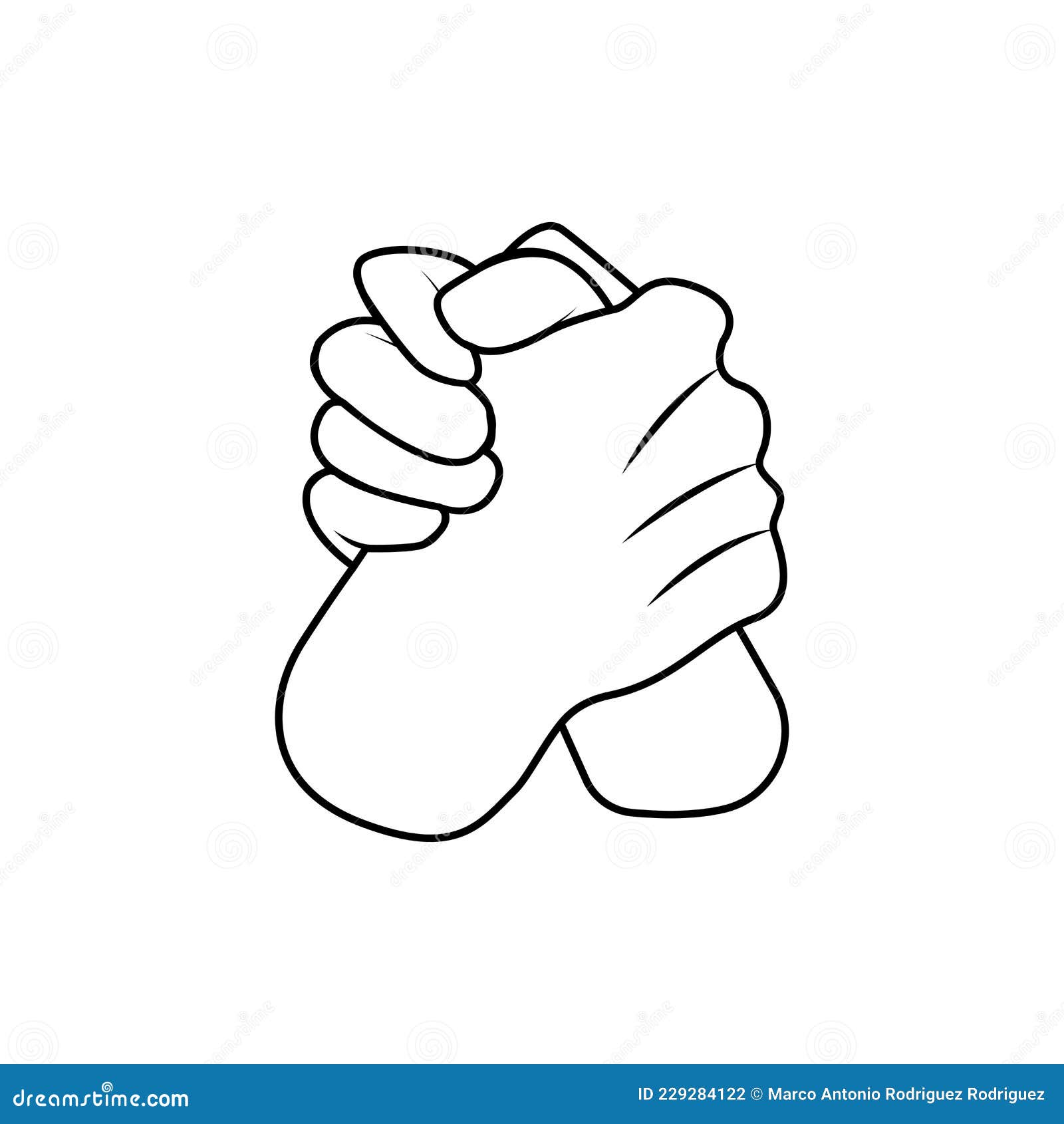 Pair of Hands Doing Sign Language Stock Vector - Illustration of symbol ...