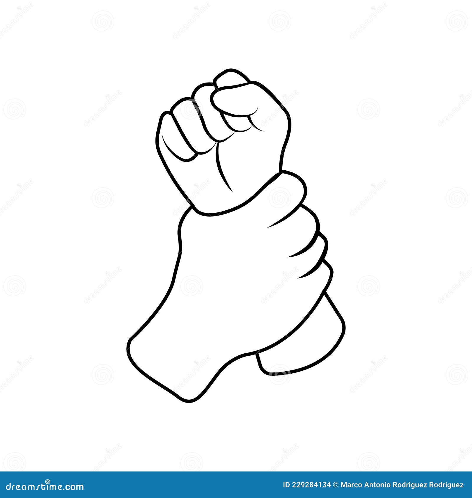 Pair of Hands Doing Sign Language Stock Vector - Illustration of ...