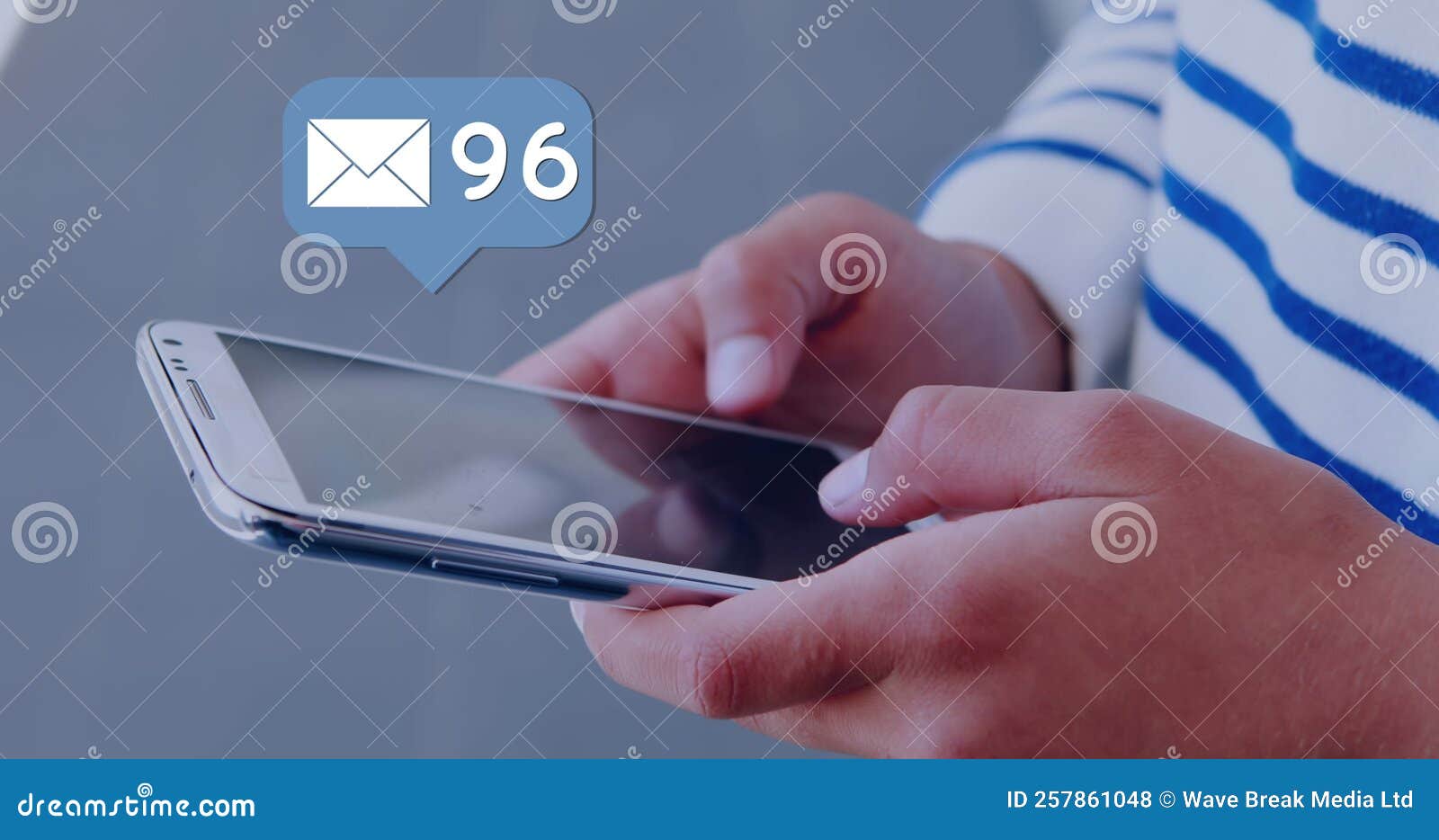 Pair of Hands Typing on a Phone 4k Stock Illustration - Illustration of ...