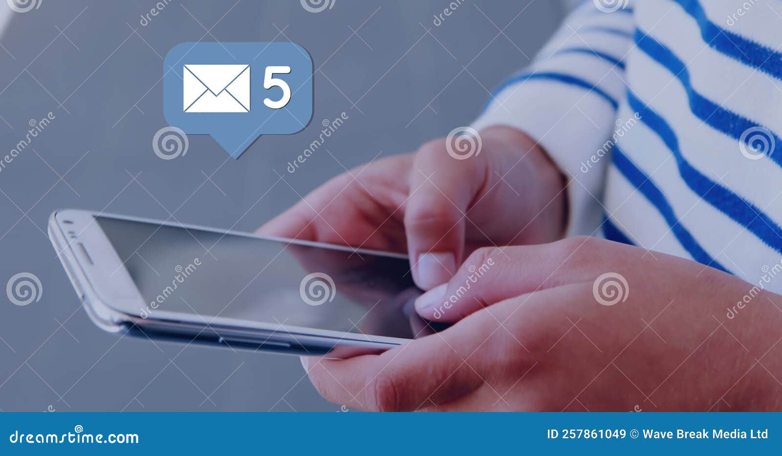 Pair of Hands Typing on a Phone 4k Stock Illustration - Illustration of ...