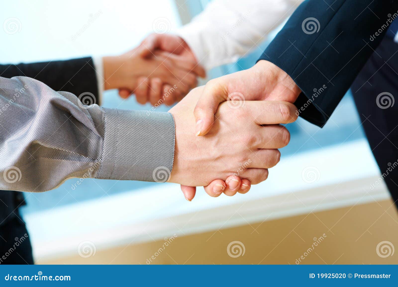Pair of handshakes stock photo. Image of communication - 19925020