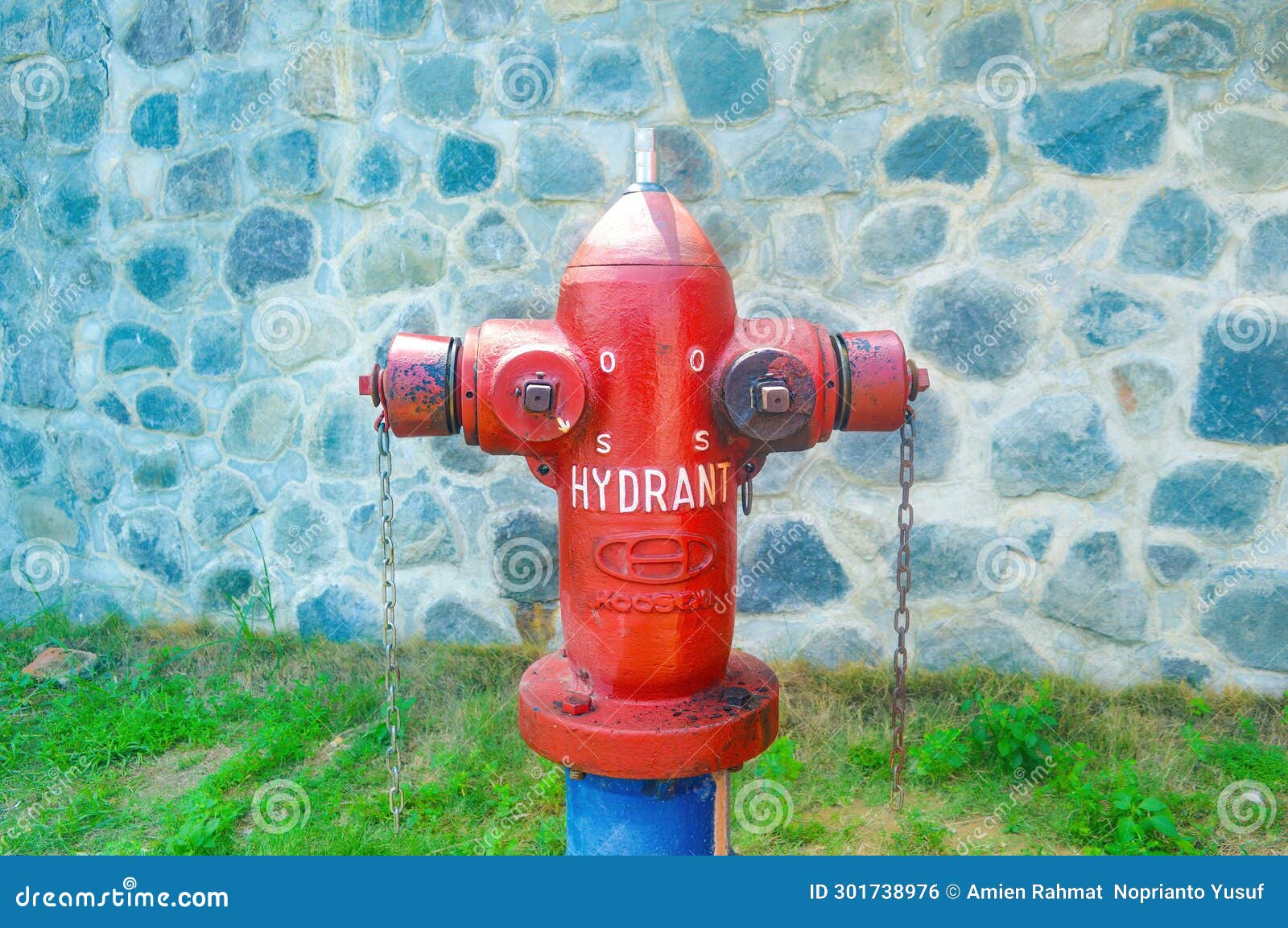 A Pair of Hydrants for Fire Fighting Stock Photo - Image of systems ...