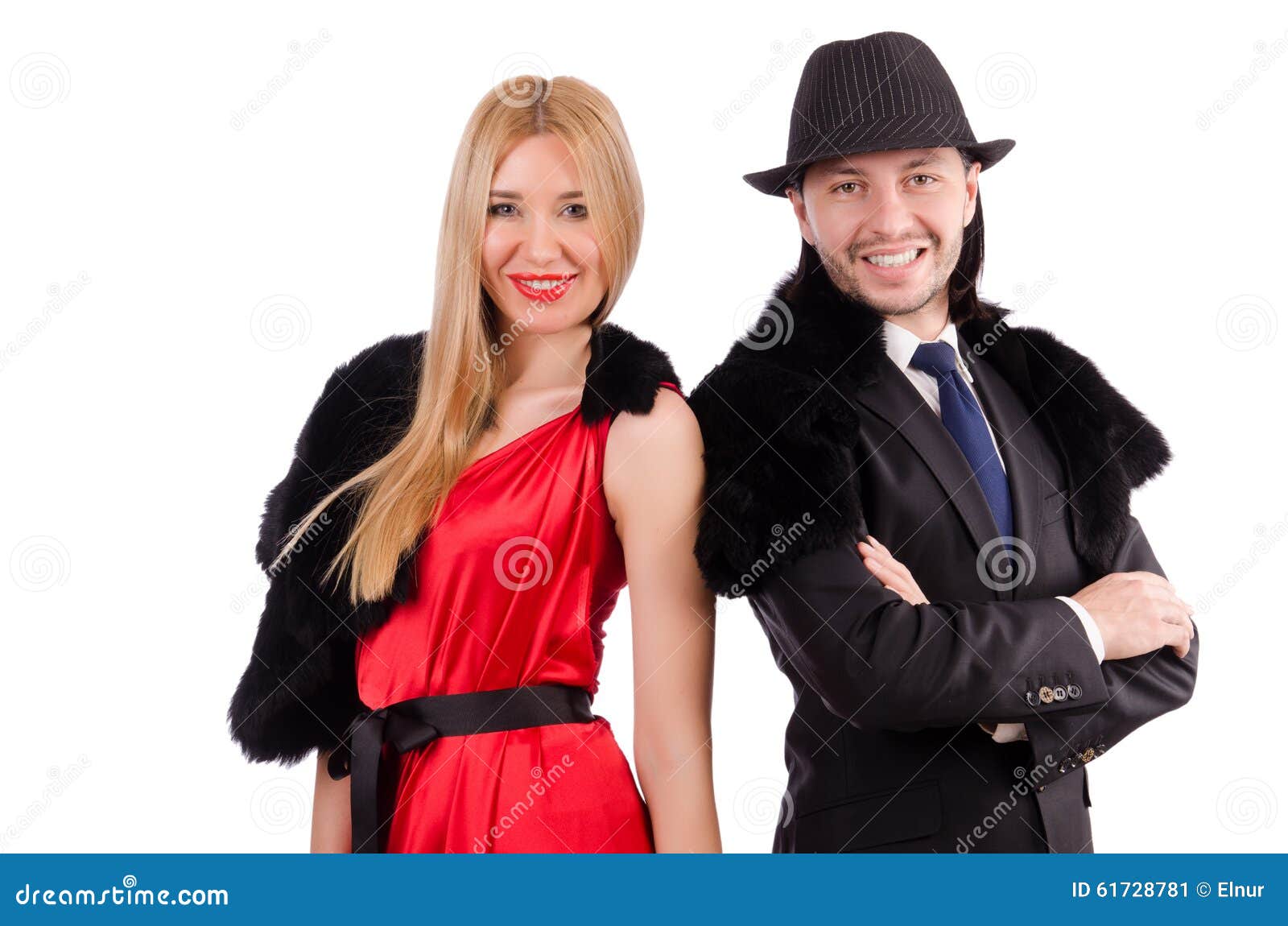 The Pair Isolated on the White Background Stock Image - Image of love ...