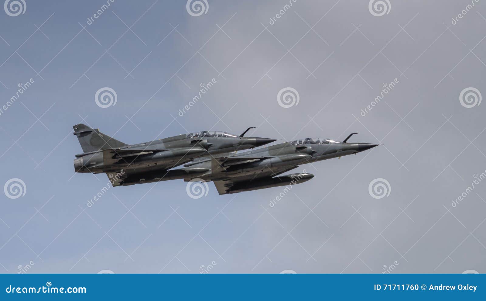 Pair of Jet Fighters in Flight Stock Photo - Image of tactical ...