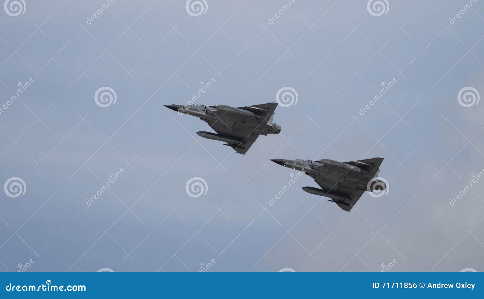 Pair of Jet Fighters in Flight Stock Photo - Image of dassault ...