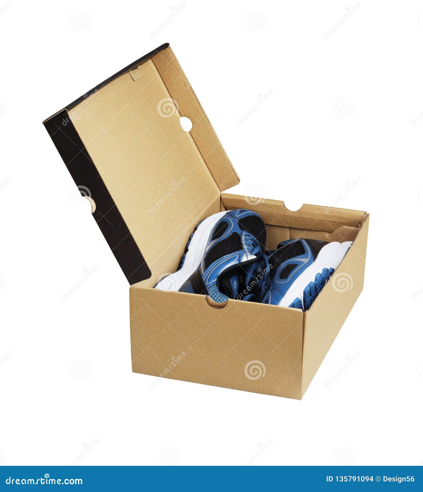 Pair of Jogging Shoes in Box Stock Photo - Image of container ...