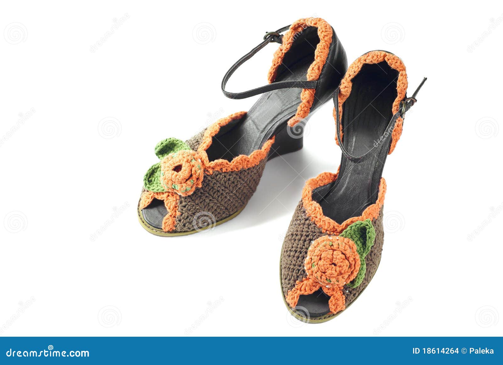 Pair of knitted shoes stock photo. Image of fashion, pump - 18614264