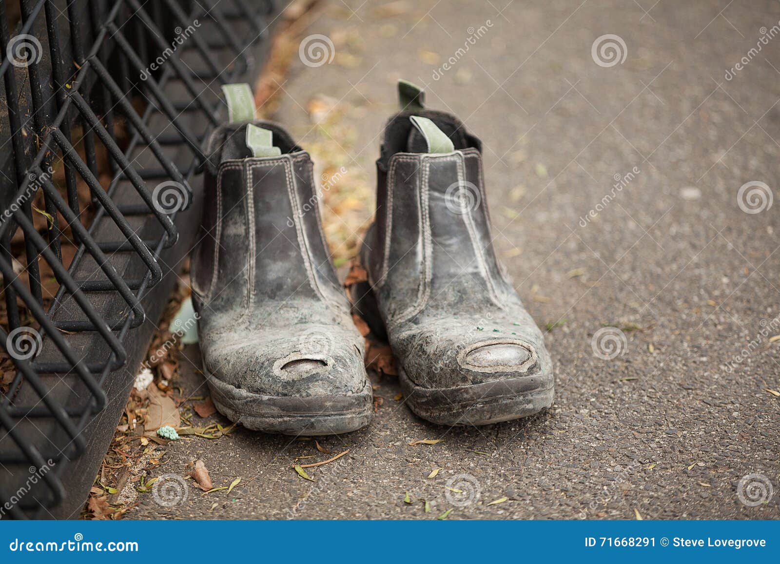 Pair of Labourers Work Boots Stock Image - Image of safety, city: 71668291