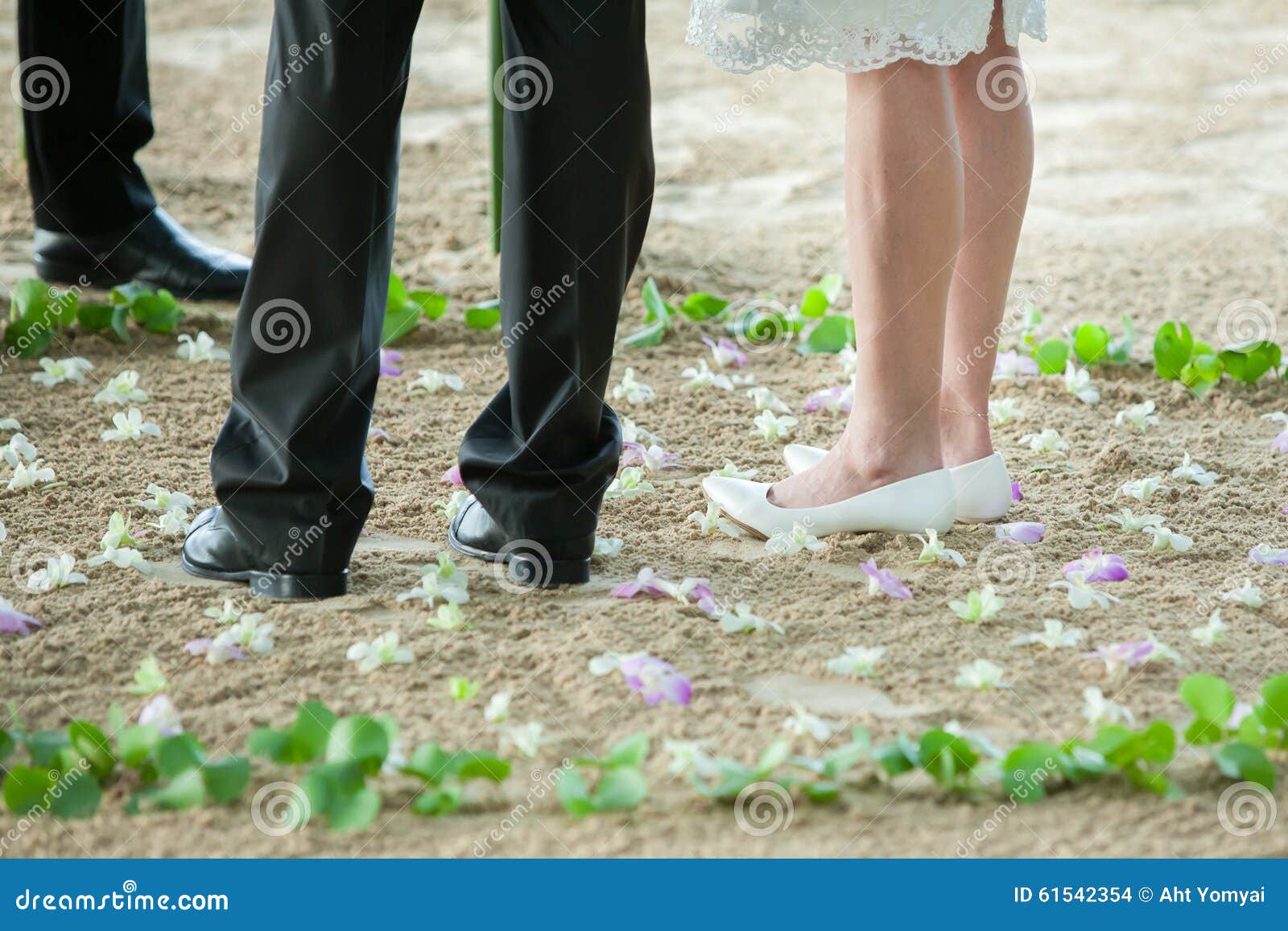 Pair of legs on the beach stock photo. Image of groom - 61542354