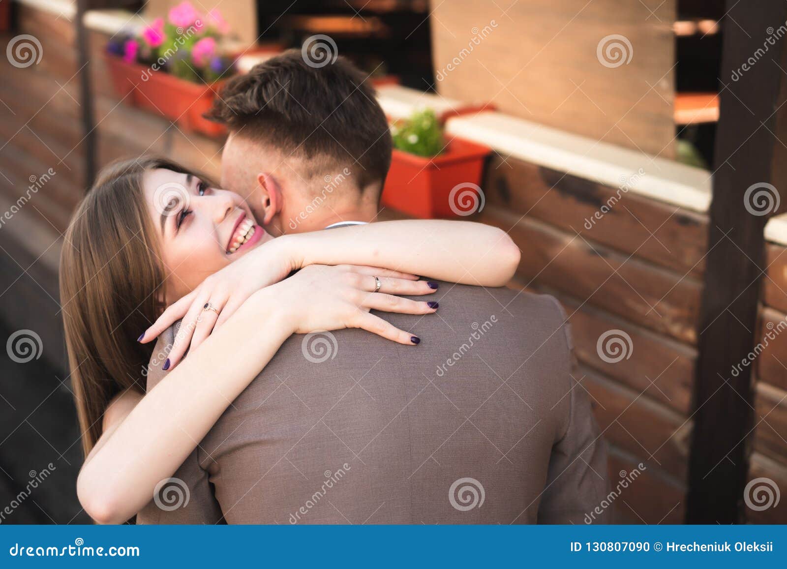A Pair of Lovers Posing on the Camera. Stock Photo - Image of portrait ...