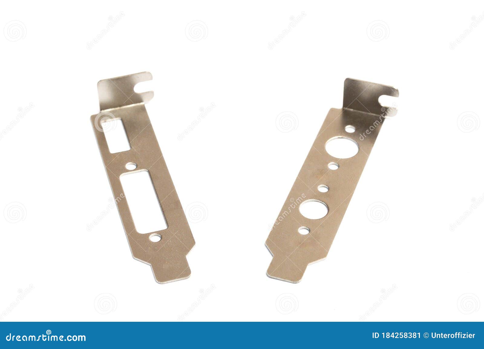 A Pair of Low Profile Computer Peripheral Expansion Card Brackets Stock ...