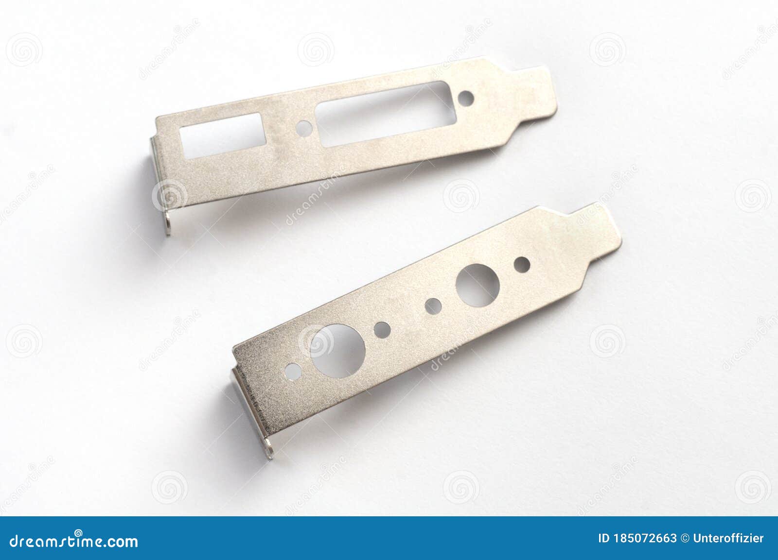 A Pair of Low Profile Computer Peripheral Expansion Card Brackets Stock ...