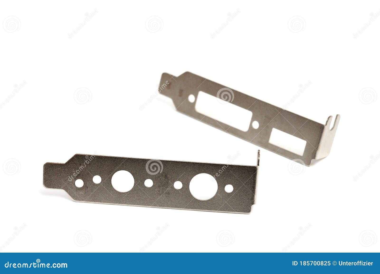 A Pair of Low Profile Computer Peripheral Expansion Card Brackets Stock ...