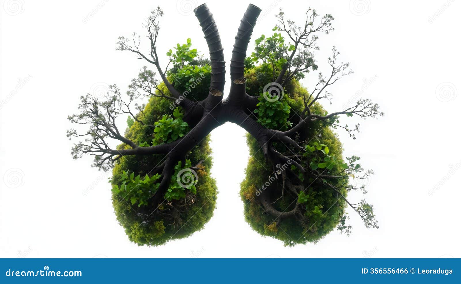 Pair Of Gnarled Trees Royalty-Free Cartoon | CartoonDealer.com #338434724