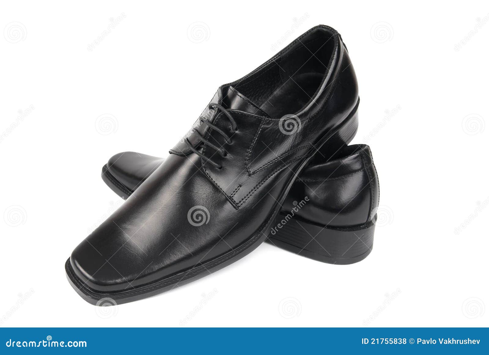 Pair of man s black shoes stock photo. Image of comfortable - 21755838