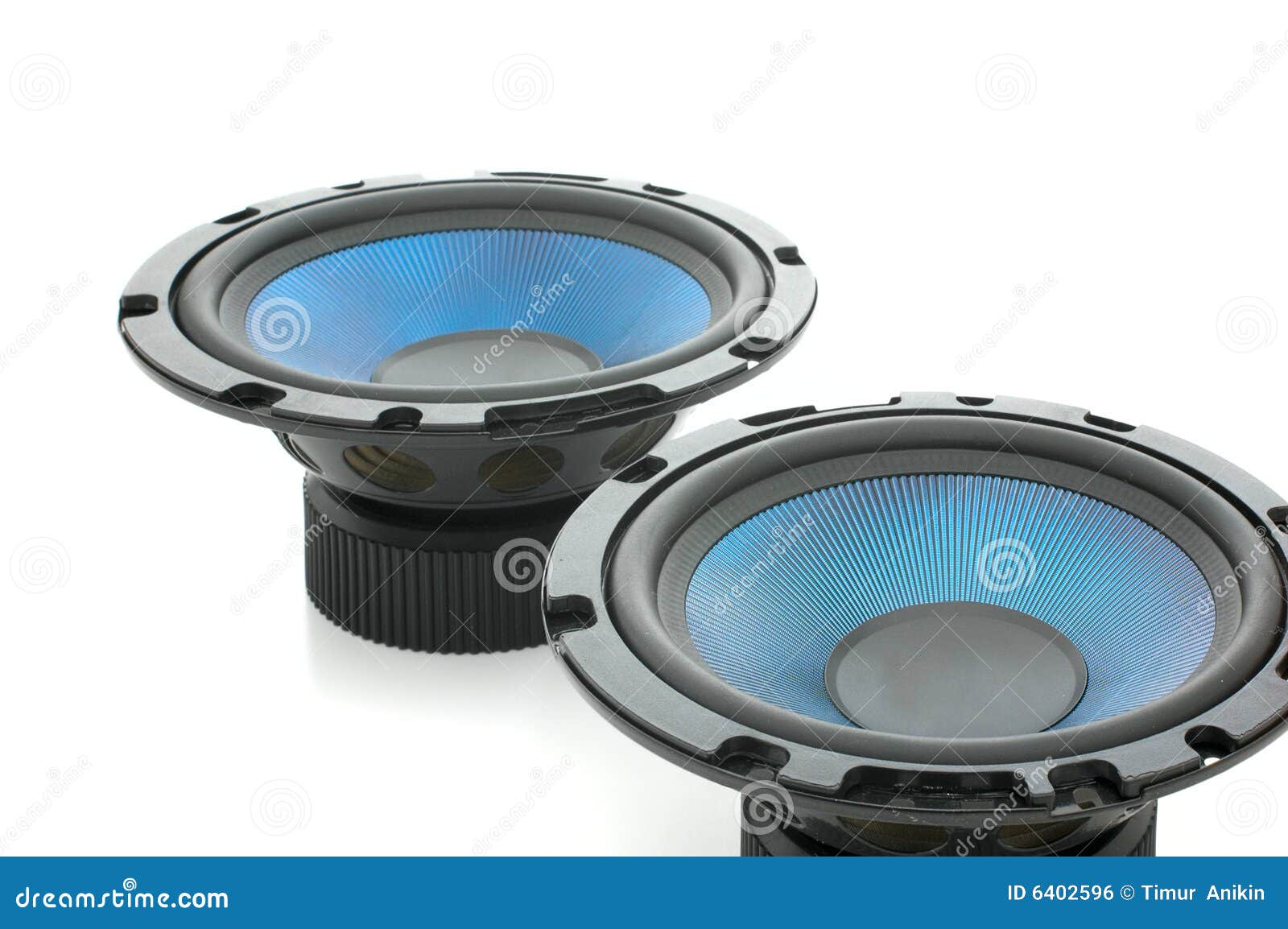 Pair of Mighty Audio Speakers Stock Photo - Image of party, isolated ...