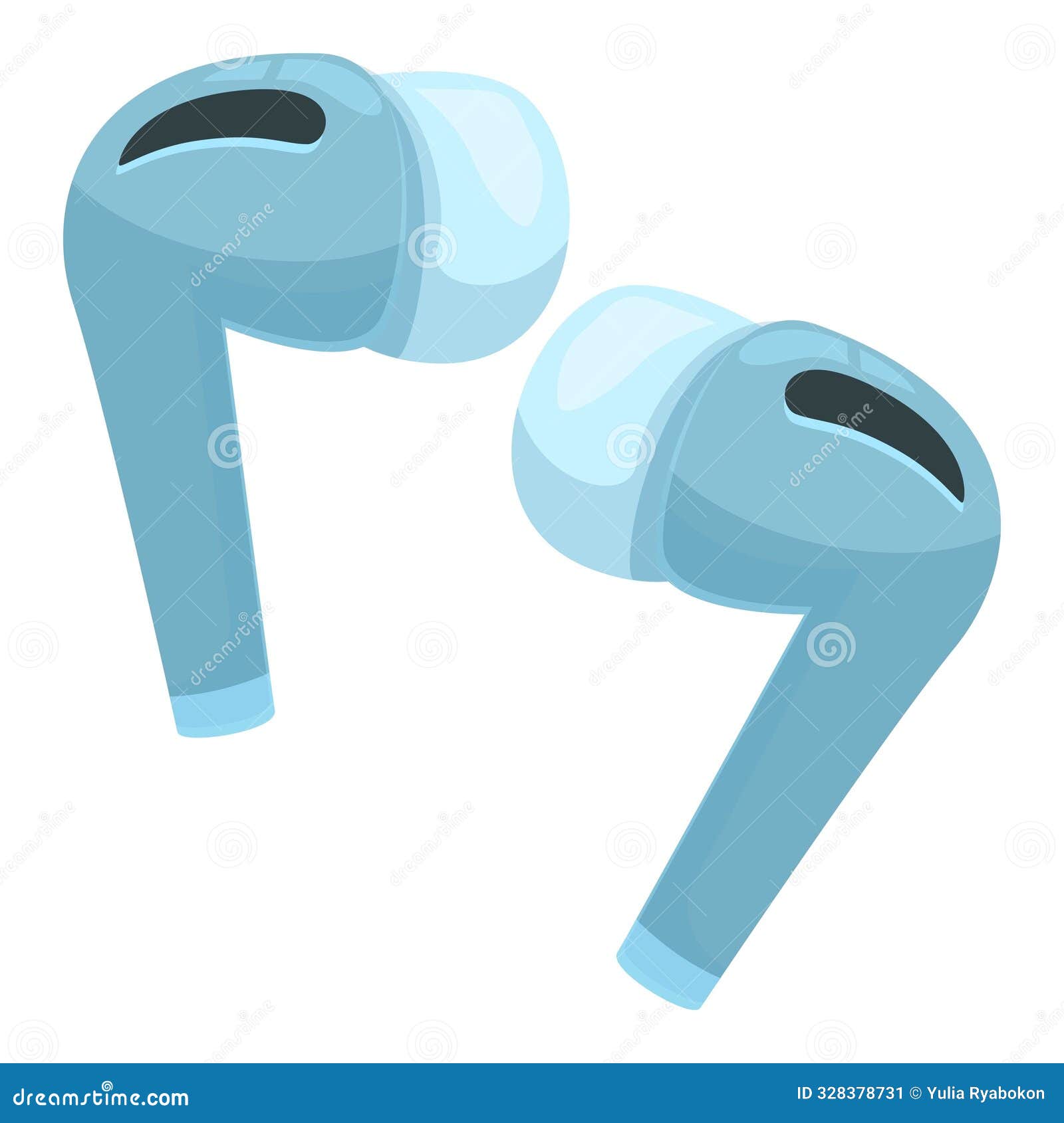 Wireless Earphones Icon. Wireless Headphones Vector Icon For Web Design ...