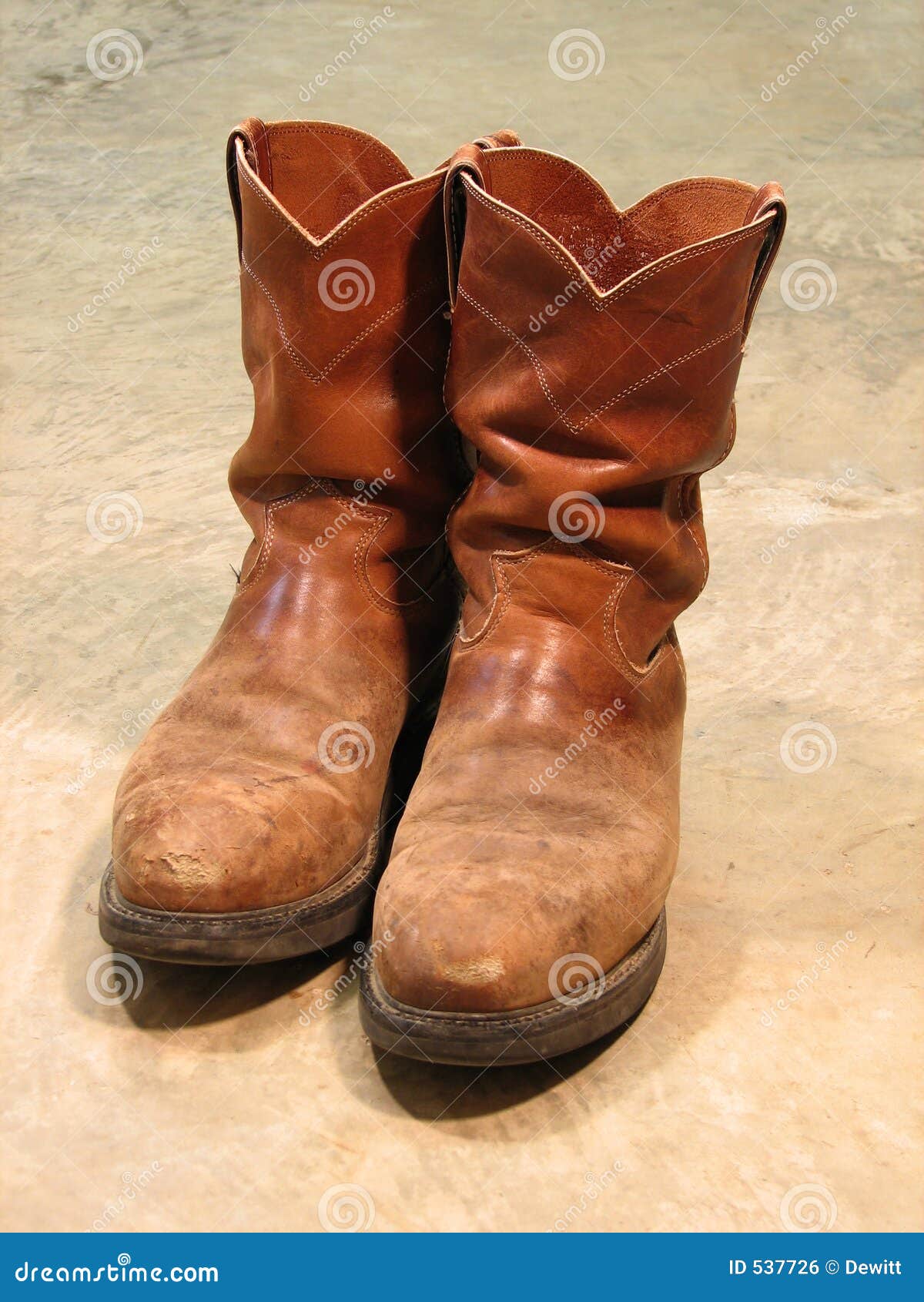 Pair of Old Boots stock photo. Image of leather, work, slipon - 537726