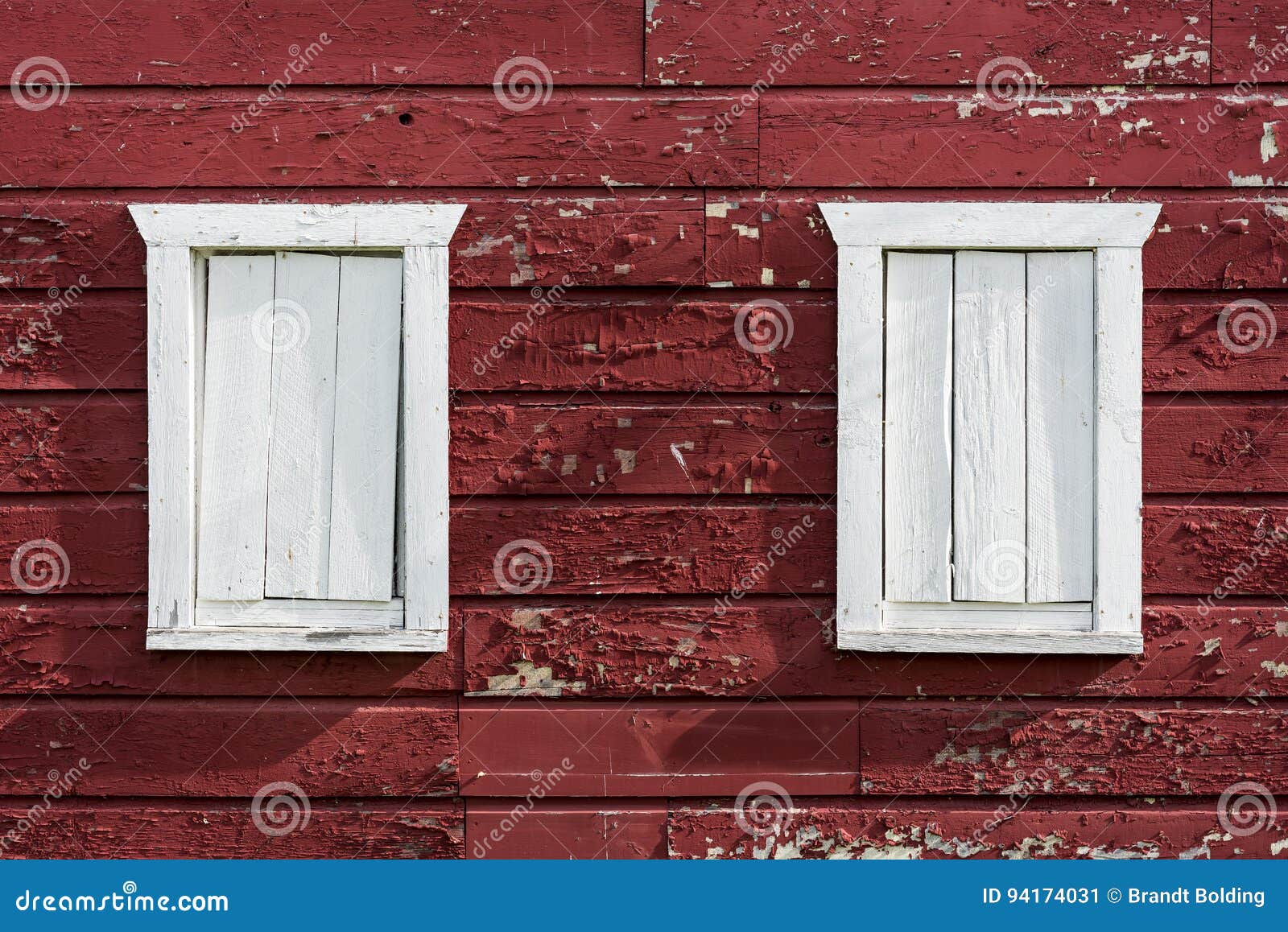 Pair of Old White Barn Windows Stock Image - Image of boards, wood ...