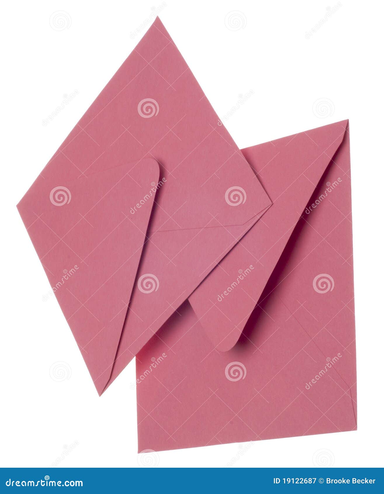 Pair of Pink Invitation Envelopes Stock Image - Image of clipping, pink ...