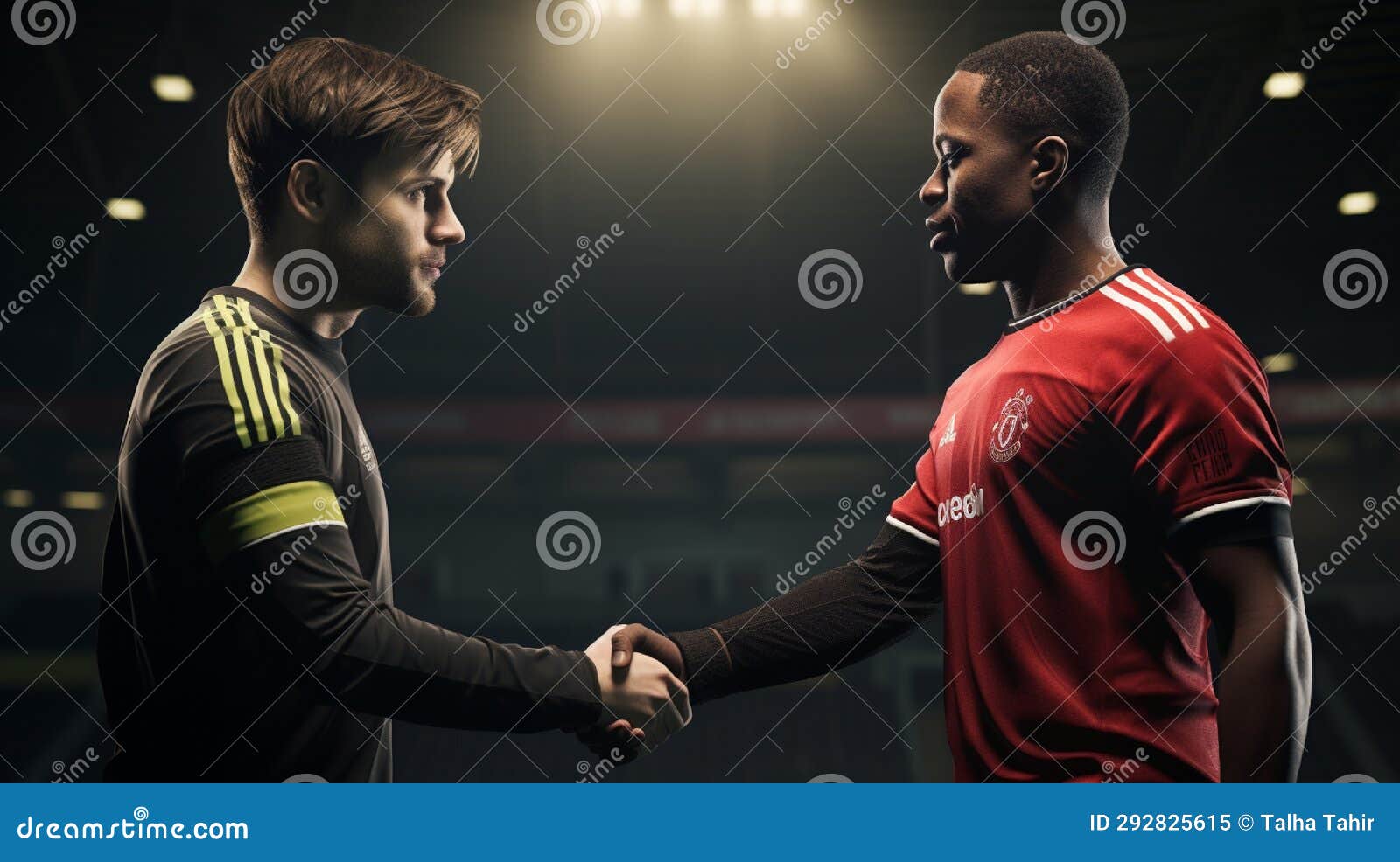 A Pair of Players Sharing a Post-game Handshake Stock Illustration ...