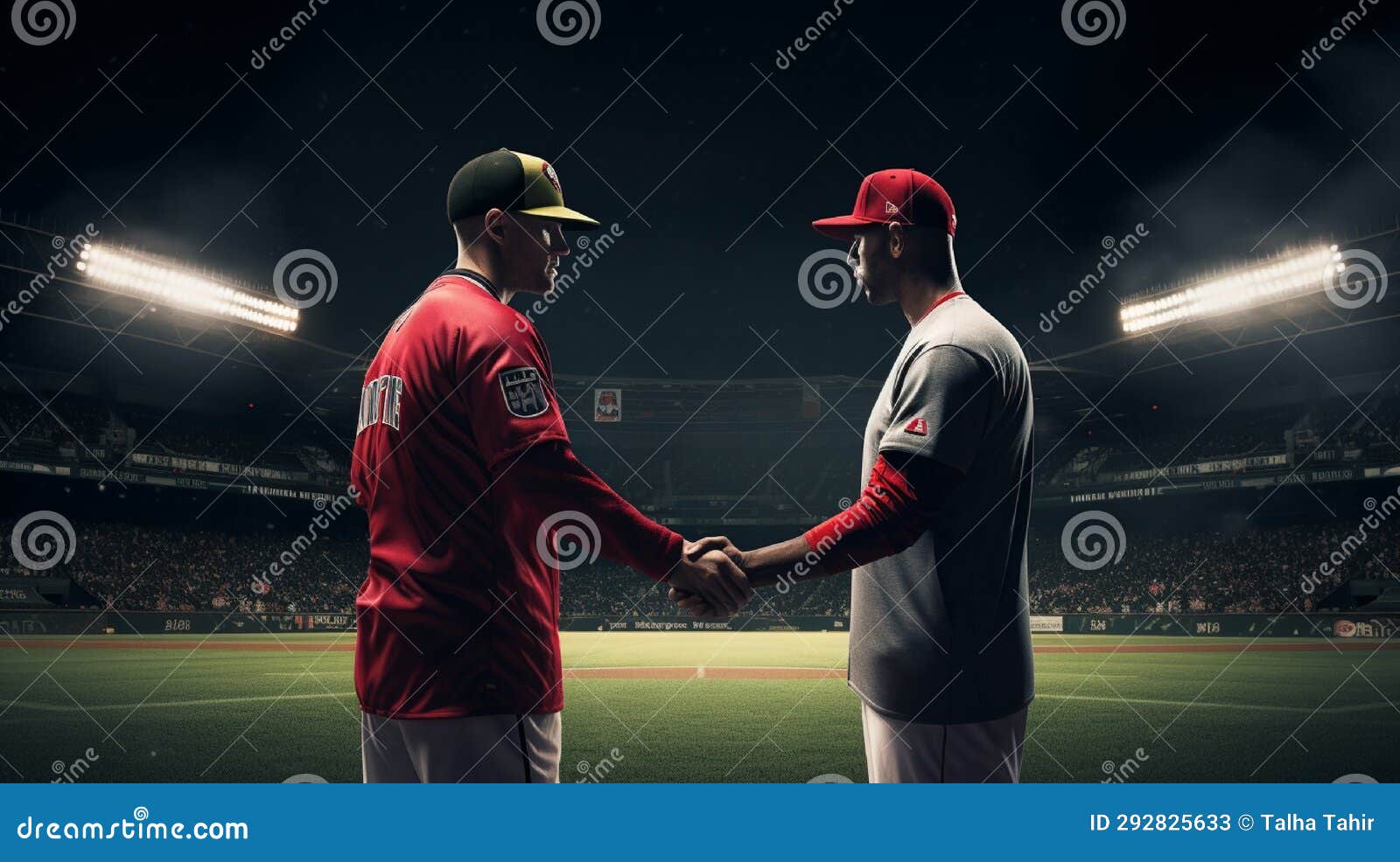 A Pair of Players Sharing a Post-game Handshake Stock Illustration ...