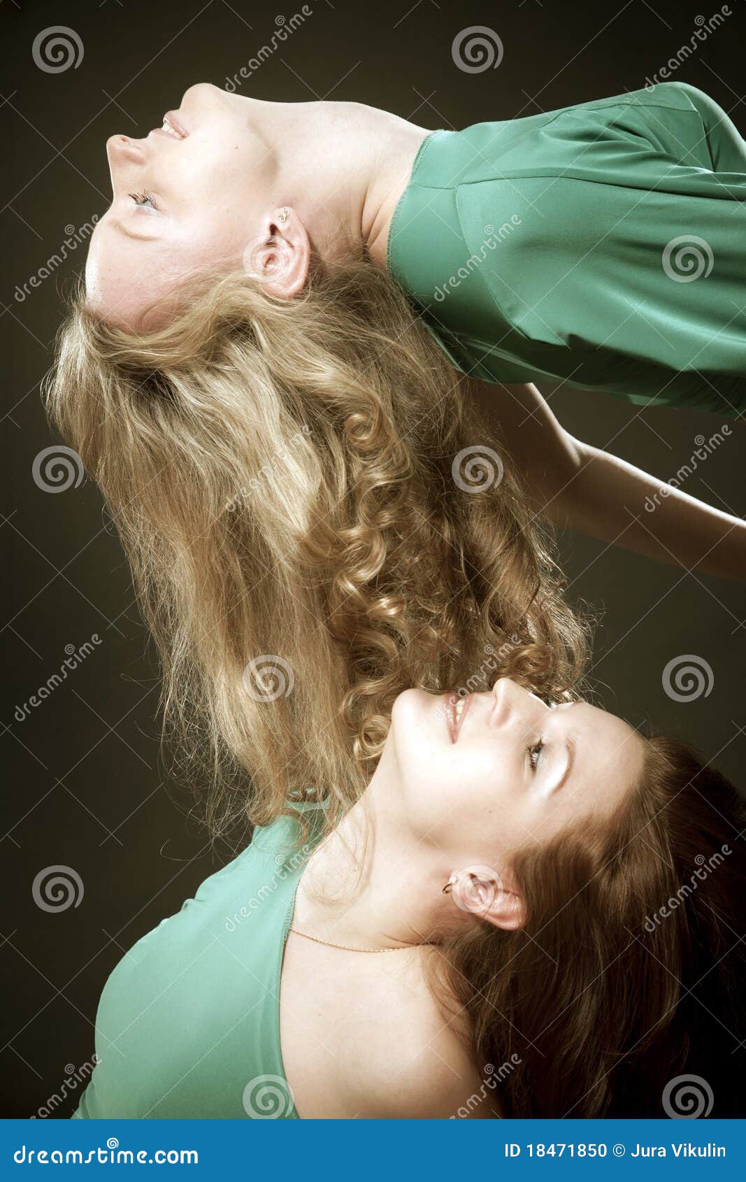 Pair portrait stock photo. Image of movement, face, green - 18471850
