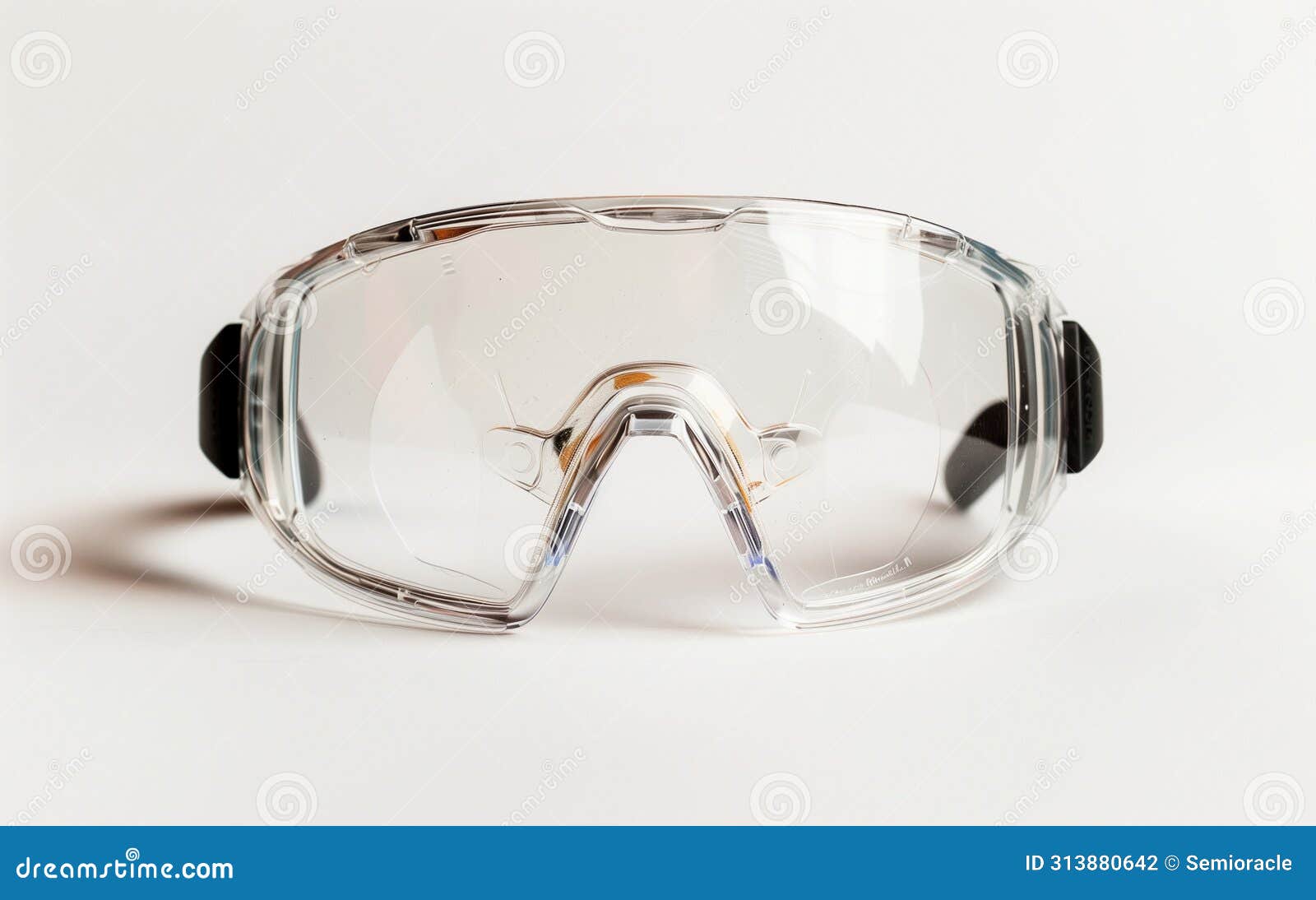 A Pair of Professional Safety Goggles, White Background Stock ...