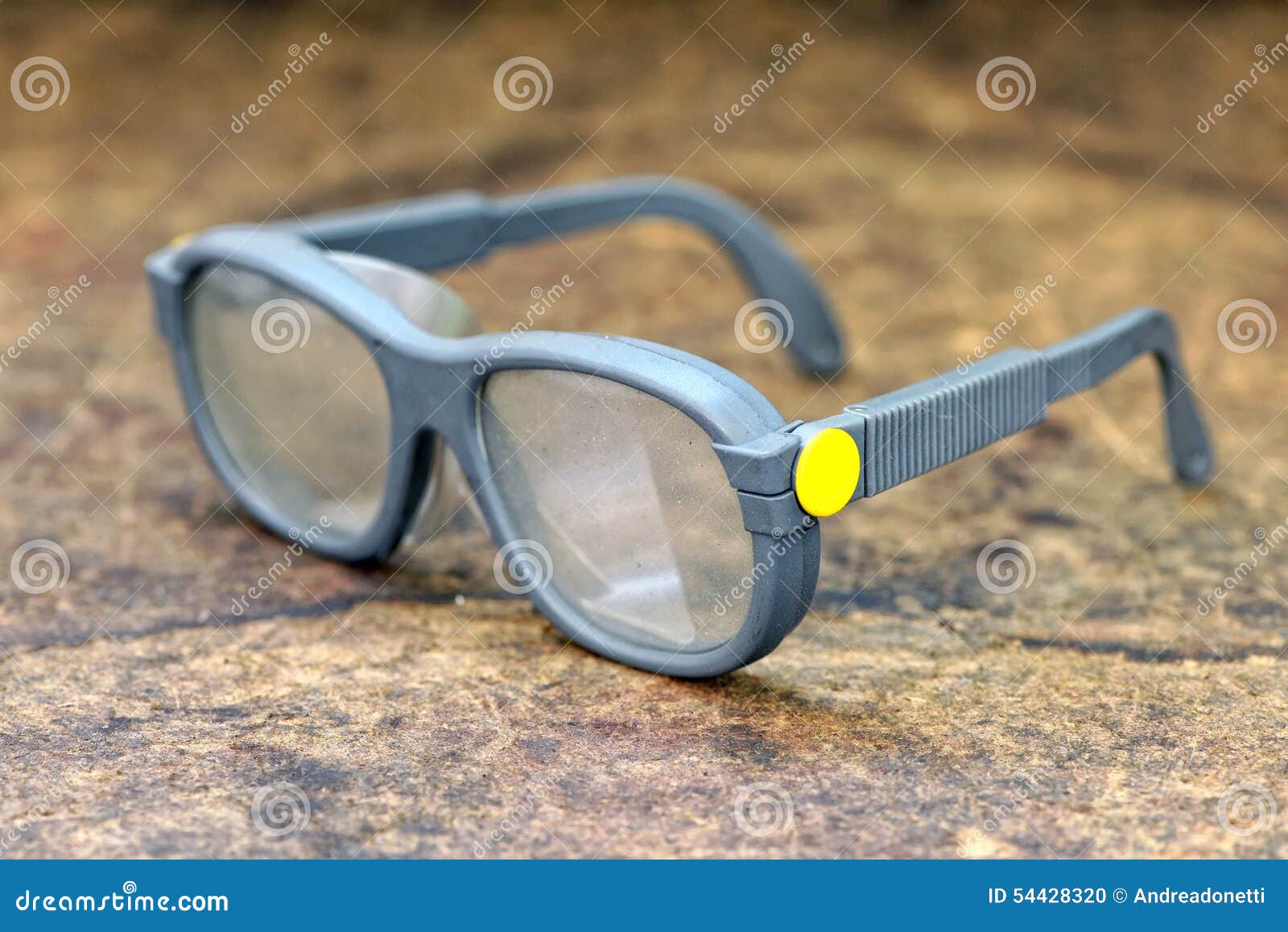 Pair of Protective Eyeglasses Stock Photo - Image of protection ...