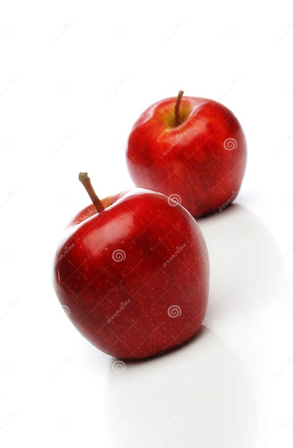 A pair of red apples stock image. Image of energy, salad - 639637