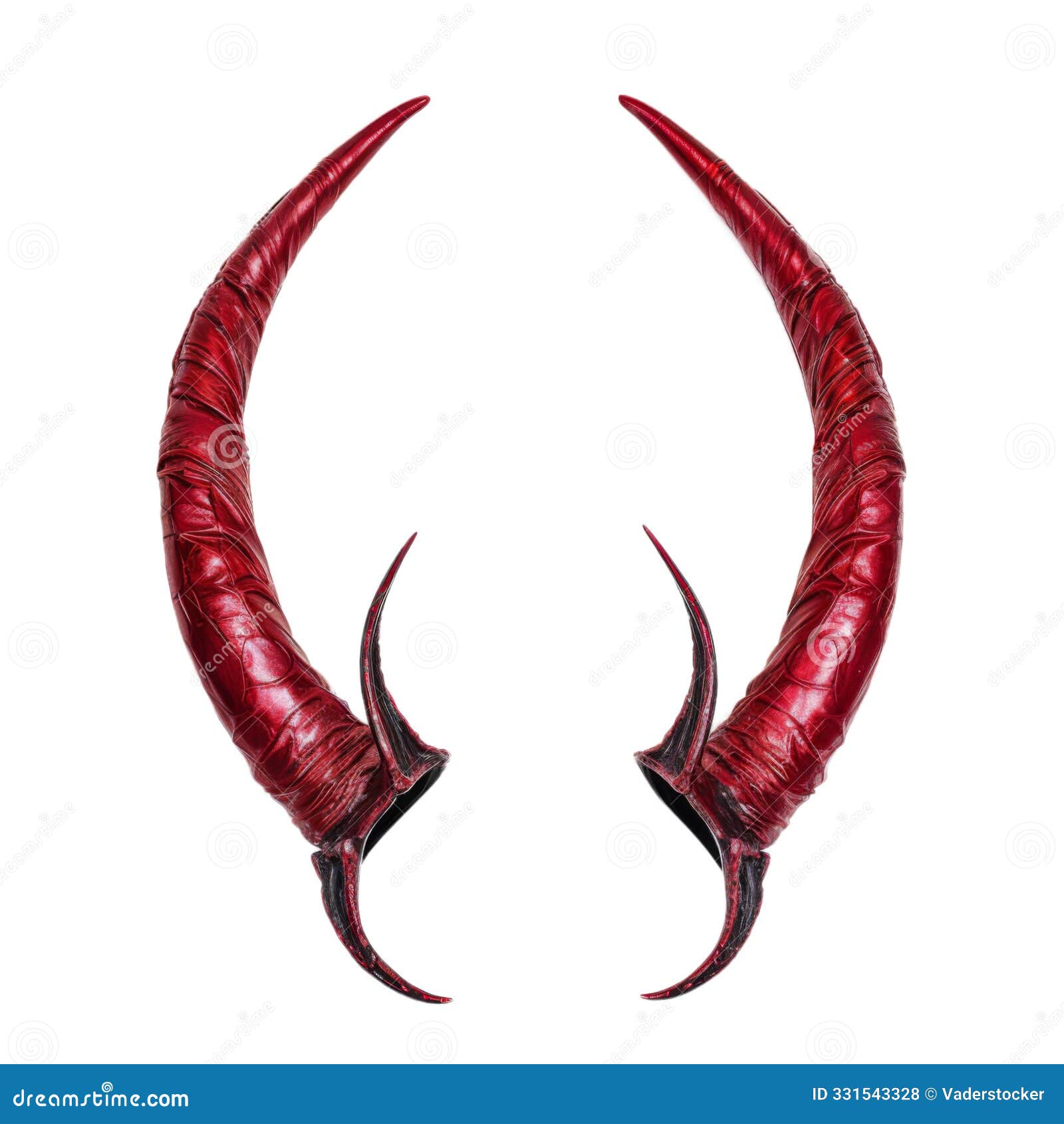 A Pair of Red Devil Horns stock photo. Illustration of satanic - 331543328