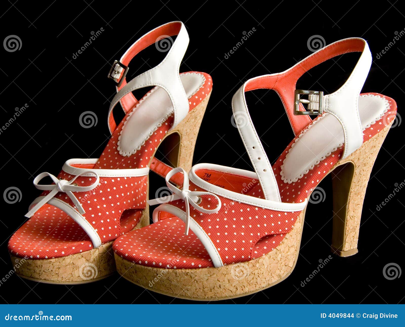 Pair Of Red High Heel Shoes Stock Photo - Image of pumps, heel: 4049844