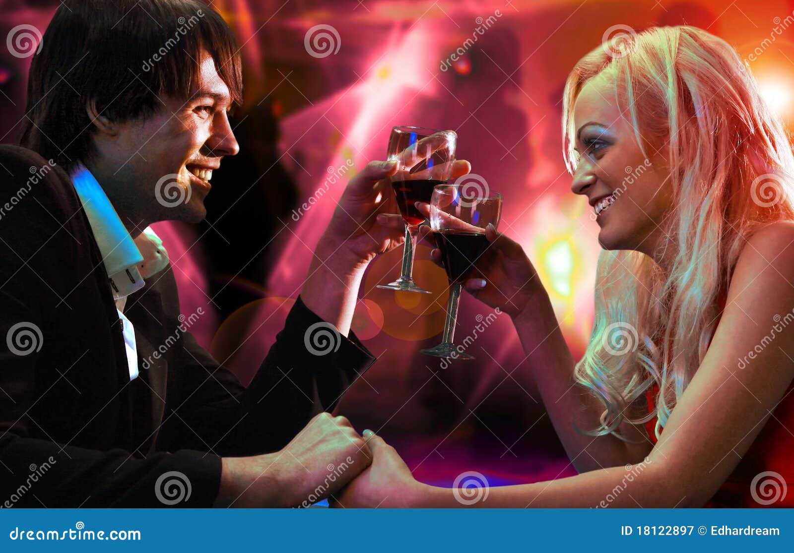 Pair in restaurant bar stock image. Image of person, lifestyle - 18122897