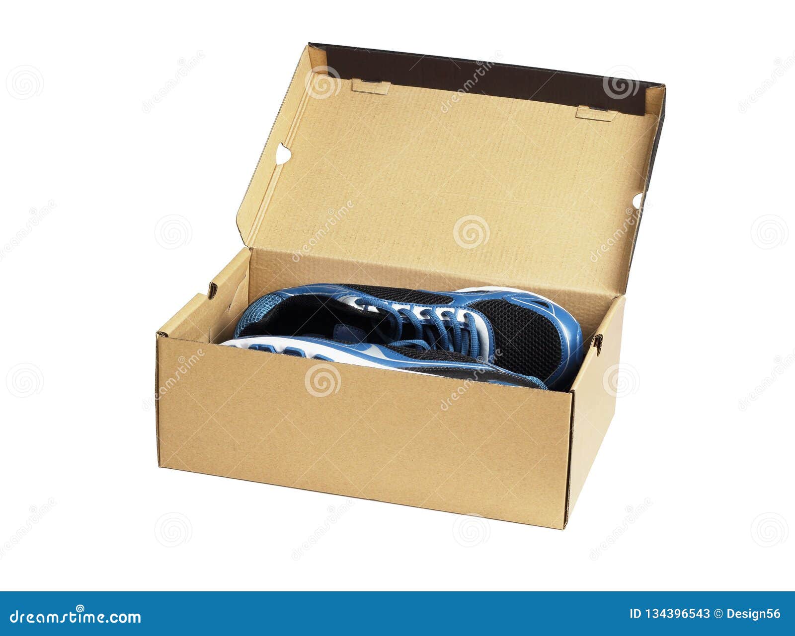Pair of Running Shoes in Box Stock Image - Image of shoes, cutout ...