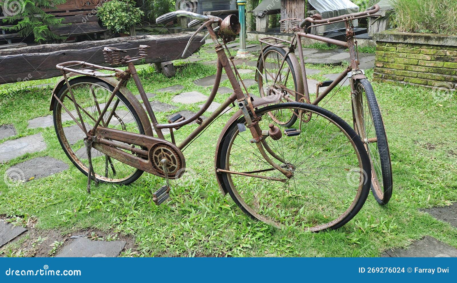 A Pair of Rusty Antique Bicycles that Want To Talk we Refuse Old Stock ...
