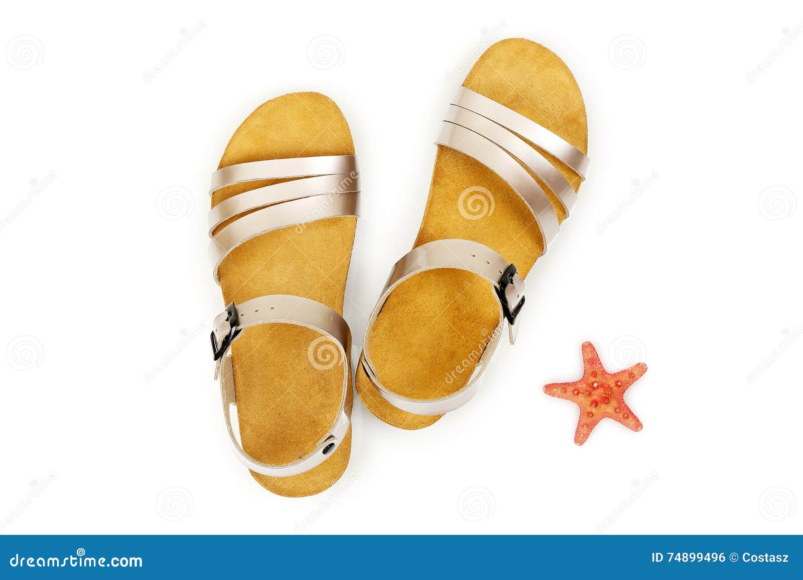 Pair of sandals stock photo. Image of fashionable, shoes - 74899496