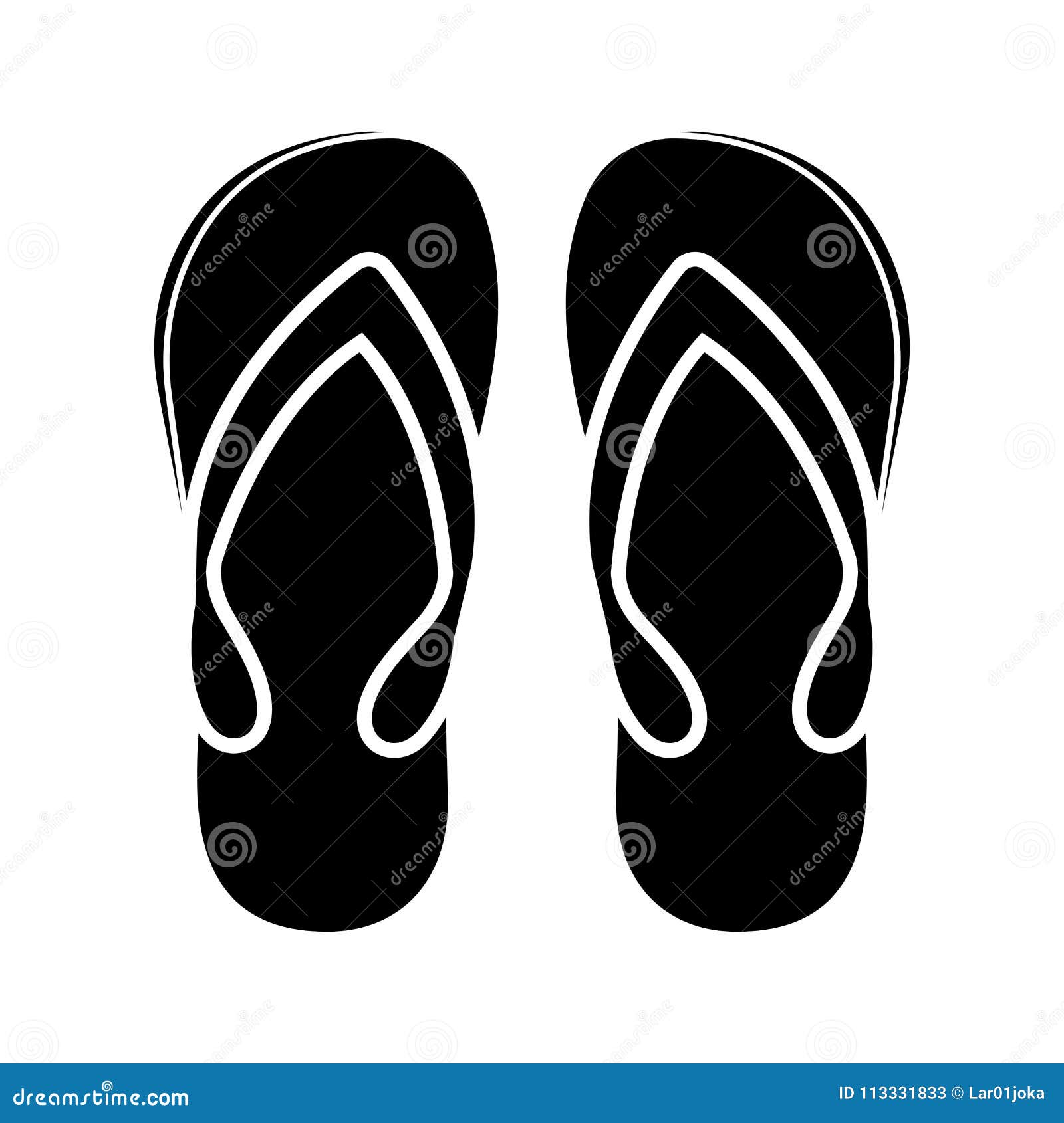 Pair of sandas stock vector. Illustration of fashion - 113331833