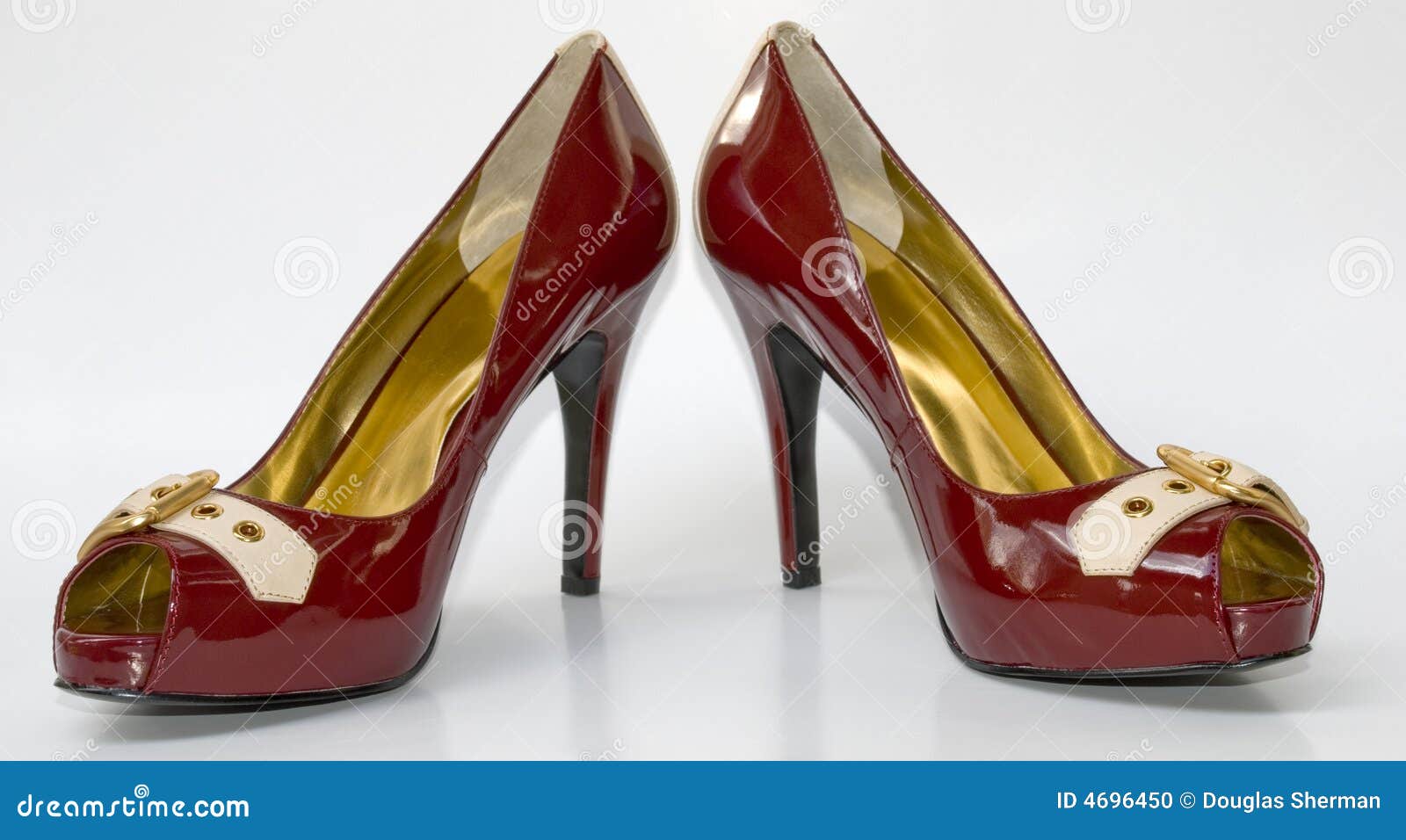 A pair of red high heels stock photo. Image of shoe, feminine - 4696450