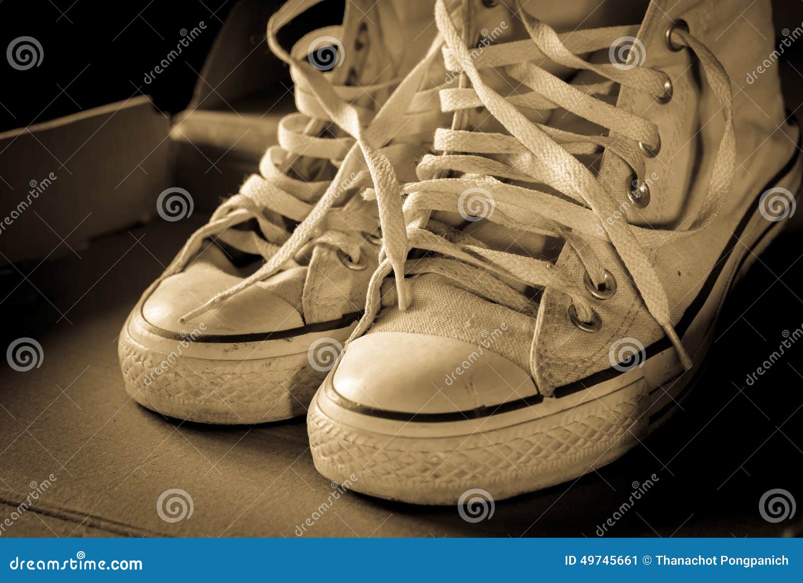 Pair of shoes stock image. Image of vintage, white, fabric - 49745661