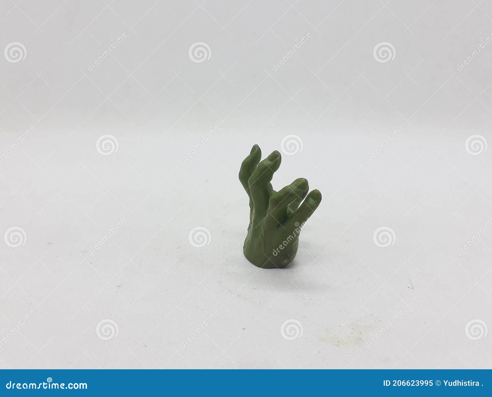 A Pair of Small Action Figure Hands on White Isolation Background Stock ...