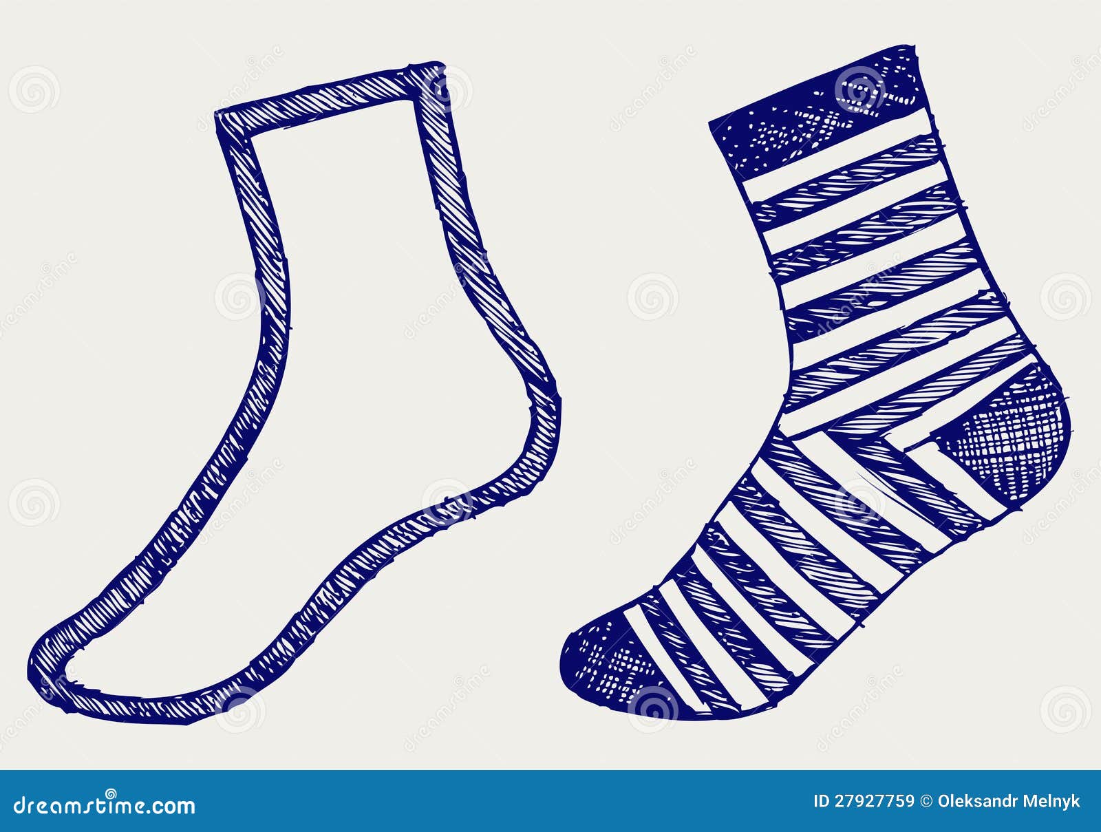 Pair socks. Doodle style stock vector. Illustration of graphic - 27927759